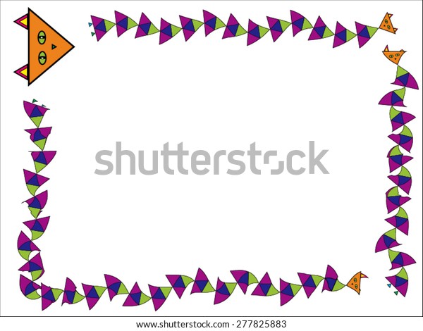 Template Bulletin Billboard Frame Formed By Stock Vector (Royalty Free ...