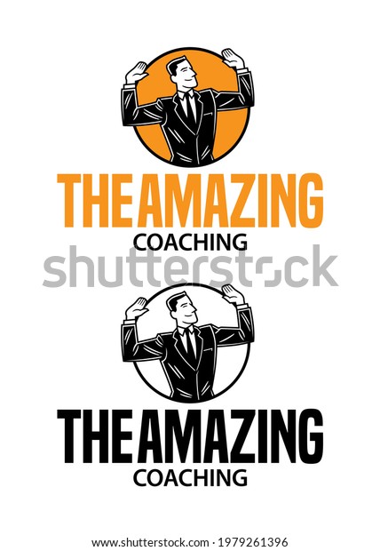 Template Color Black White Version Logo Stock Vector (Royalty Free ...