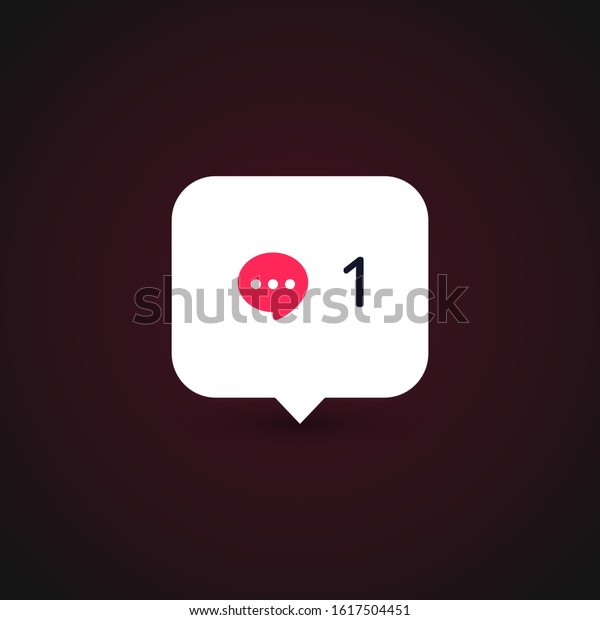 Template Comment Symbol Icon Social Media Stock Vector (Royalty Free ...