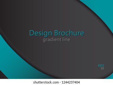 Template Cover Strict Design Blue Element Stock Vector (Royalty Free ...