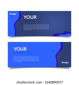 Template Design Banner Abstract Blur Background Stock Vector (Royalty ...
