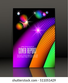 Template Design Cover Banner A4 Size Stock Vector (Royalty Free ...