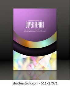 Template Design Cover Banner A4 Size Stock Vector (Royalty Free ...