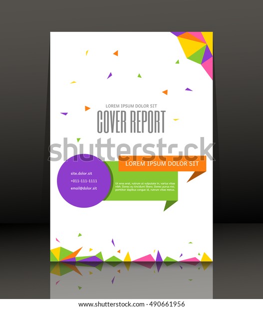 Template Design Cover Banner A4 Size Stock Vector (Royalty Free ...