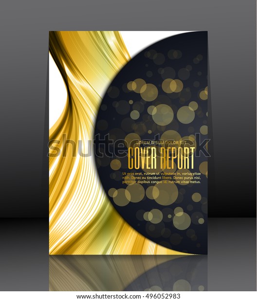 Template Design Cover Banner A4 Size Stock Vector (Royalty Free) 496052983