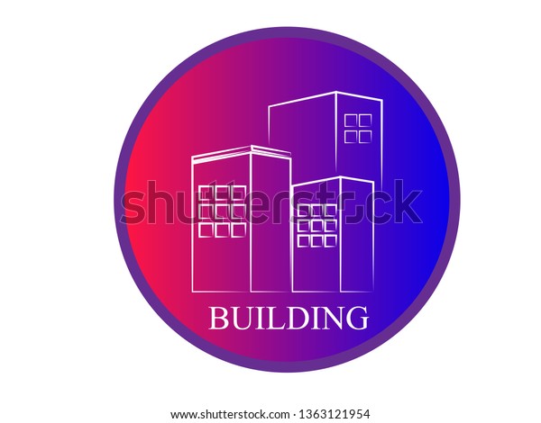 Template Design Logos Icons About Buildings: vector de stock (libre de ...