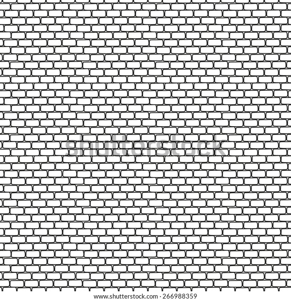 Template Doodle Brick Wall Pavement Stock Vector (Royalty Free ...