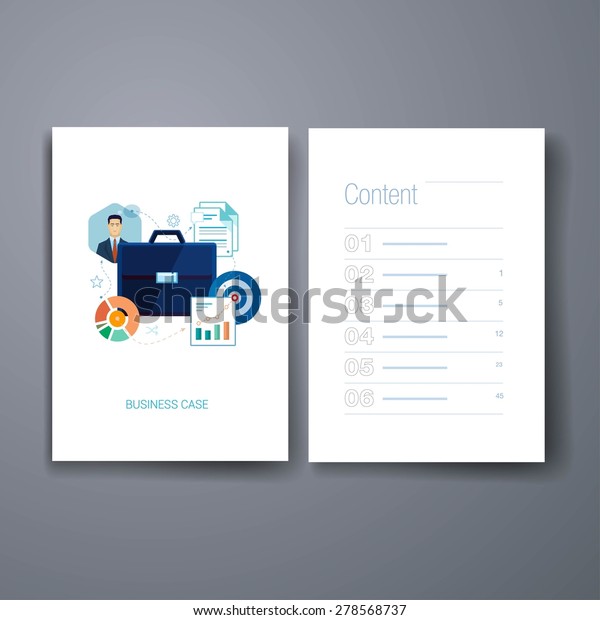 Template Flyer Spread Brochure Design Templates Stock Vector (Royalty ...