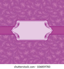 Template Frame Design Greeting Card Seamless Stock Vector (Royalty Free ...