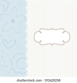 Template Frame Design Greeting Card Vector Stock Vector (Royalty Free ...