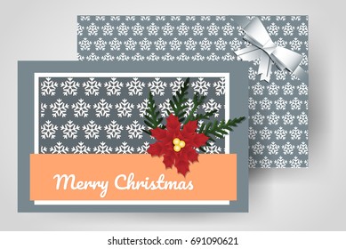 Template Front Back Greetings Card Style Stock Vector (Royalty Free ...