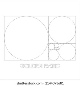 Template Golden Ratio Vector Stock Vector (Royalty Free) 2144093681 ...