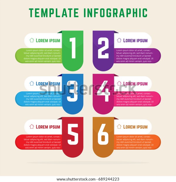 Template Infographic Simple Elegant Infographics Stock Stock Vector ...
