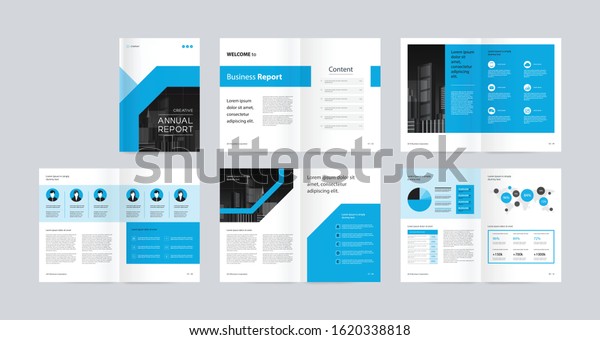 Template Layout Design Company Profile Annual Stock Vector (Royalty ...