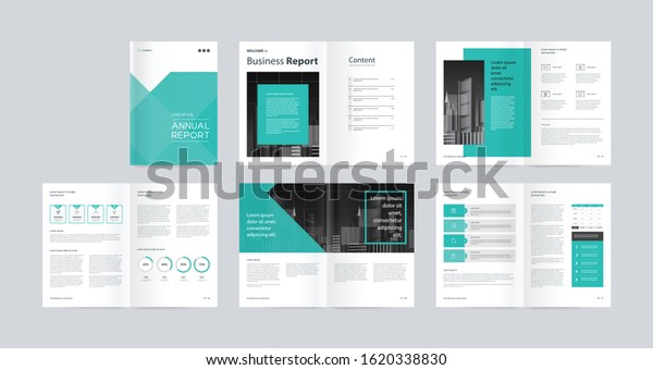 Template Layout Design Company Profile Annual Stock Vector (Royalty ...