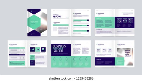 Template Layout Design Cover Page Company Stock Vector (Royalty Free ...