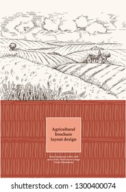 Template Layout Design Cover Page Agricultural Stock Vector (Royalty ...