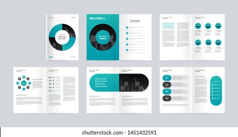 Template Layout Design Cover Page Company Stock Vector (Royalty Free ...