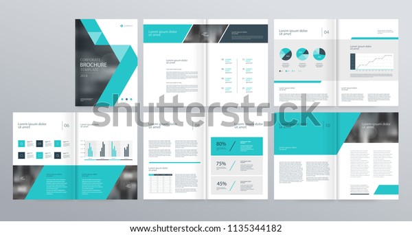 Template Layout Design Cover Page Company Stock Vector (Royalty Free ...