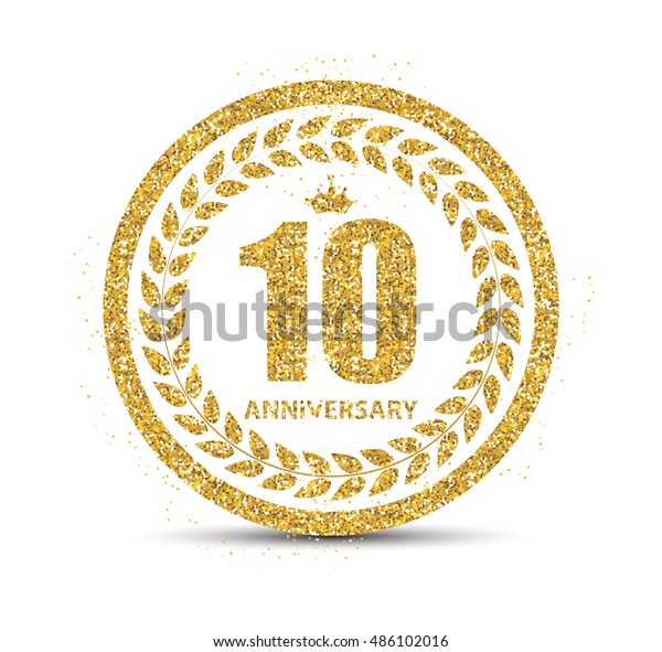Template Logo 10 Years Anniversary Vector Stock Vector (Royalty Free ...