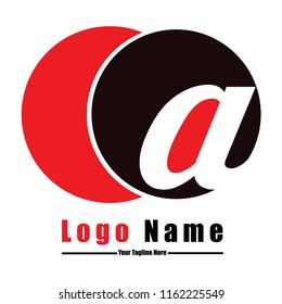 Template Logo Design Black Red Stock Vector (Royalty Free) 1162225549 ...