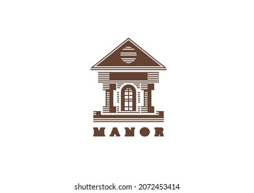 Template Logo Design Manor Stock Vector (Royalty Free) 2072453414 ...