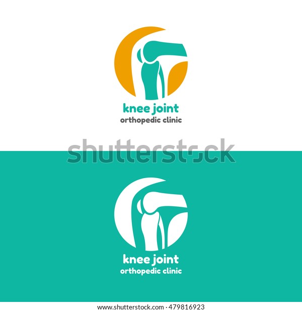 Template Logo Knee Joint Orthopedic Clinic Stock Vector (Royalty Free ...