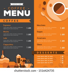 Cafe Menu Restaurant Vector Design Stock Vector (Royalty Free) 180394307