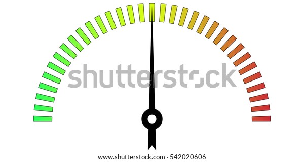Template Meter Color Scale Measuring Temperature Stock Vector (Royalty ...