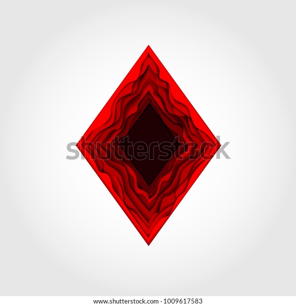 Template Red Symbol Form Badge Diamonds Stock Vector (Royalty Free ...
