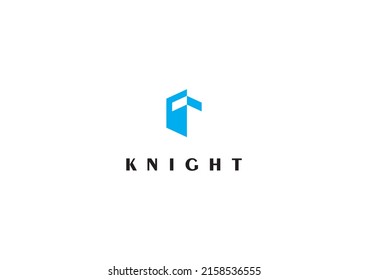 Template Simple Knight Logo Design Solution Stock Vector (Royalty Free ...