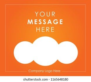 Template Square Orange Banner Stock Vector (Royalty Free) 1165648180