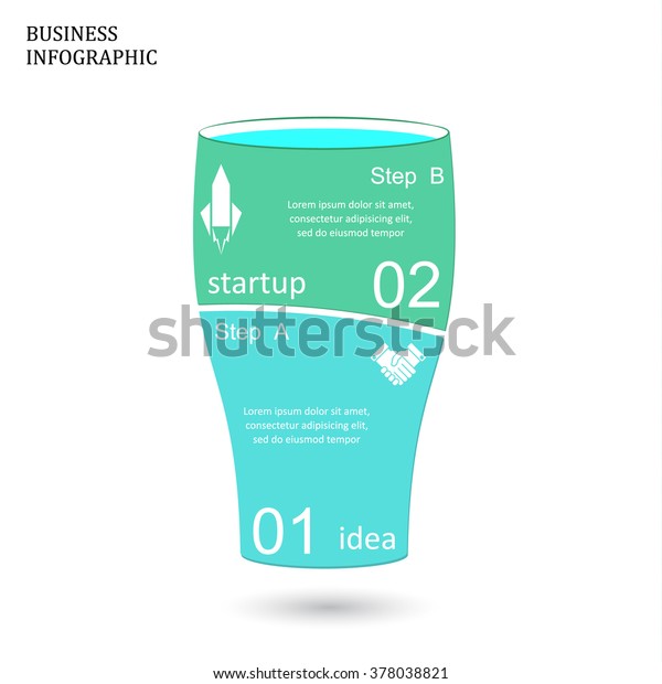 Template Vector Glass Infographic Diagram Graph Stock Vector (Royalty ...