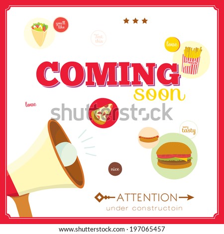 Template Vector Vintage Coming Soon Poster Stock Vector (Royalty Free ...