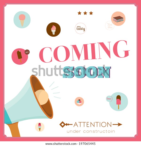Template Vector Vintage Coming Soon Poster Stock Vector (Royalty Free ...