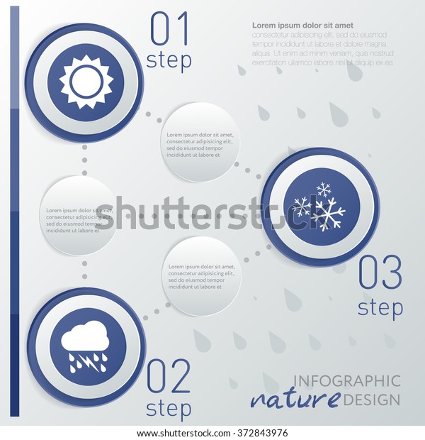 Template Weather Infographic Website Layout Infographic Stock Vector ...
