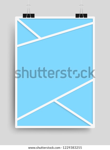 Templates Collage Five Frames Photos Parts Stock Vector (Royalty Free ...