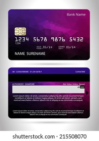 3,531 Purple credit card design Images, Stock Photos & Vectors ...