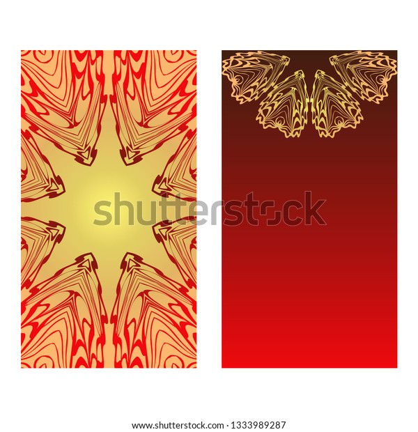 Templates Greeting Business Cards Vector Illustration: เวกเตอร์สต็อก ...