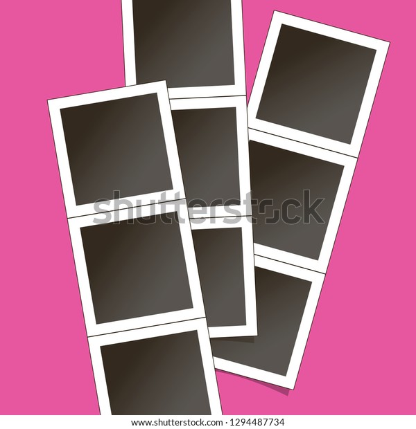Templates Photo Square Frame Vector Stock Vector (Royalty Free ...