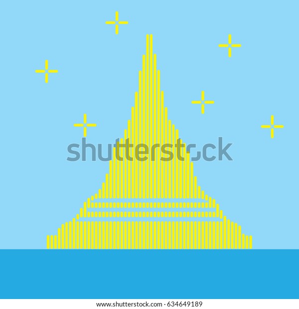 Temple Design Art Vertical Lines: vector de stock (libre de regalías ...