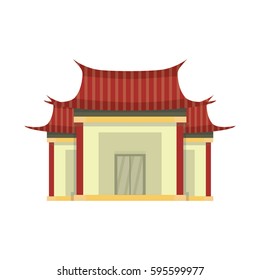 Temple Flat Vector Illustration 스톡 벡터(로열티 프리) 595599977 | Shutterstock