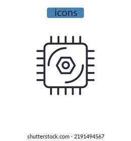Temporal Cycle Consistency Icons Symbol Vector Stock Vector (Royalty ...