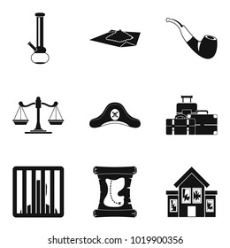 Temptation Icons Set Simple Set 9 Stock Vector (Royalty Free) 1019900356