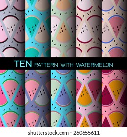 Ten Color Set Background Design Pattern Stock Vector (Royalty Free ...
