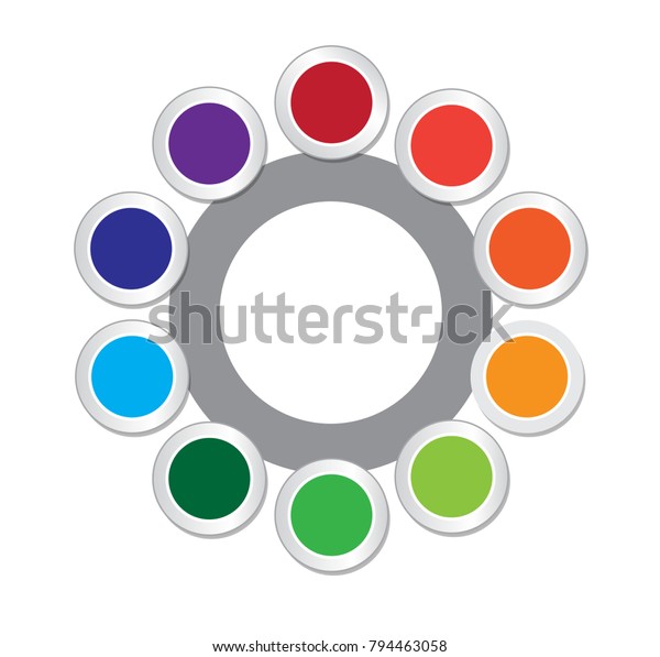 Ten Part Infographic Stock Vector (Royalty Free) 794463058 | Shutterstock