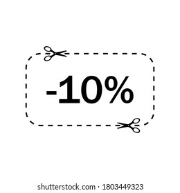 Ten Percent Off Sign Vector Illustration Stock Vector (Royalty Free ...