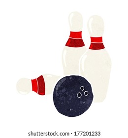 Ten Pin Bowling Cartoon Stock Vector (Royalty Free) 177201233 ...
