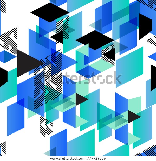 Tendy Illustration Backgrounds Seamless Pattern Abstract Stock Vector ...