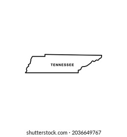 Tennessee Map Icon Tennessee Icon Vector Stock Vector (Royalty Free ...